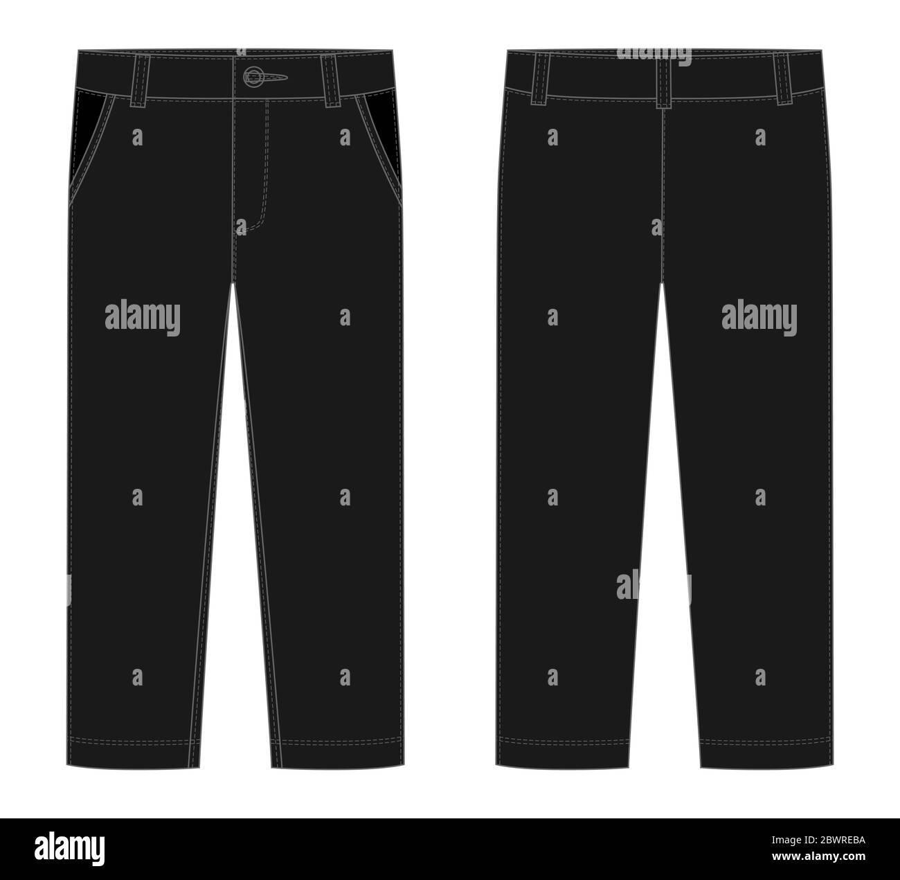 Chino pants Stock Vector Images - Alamy