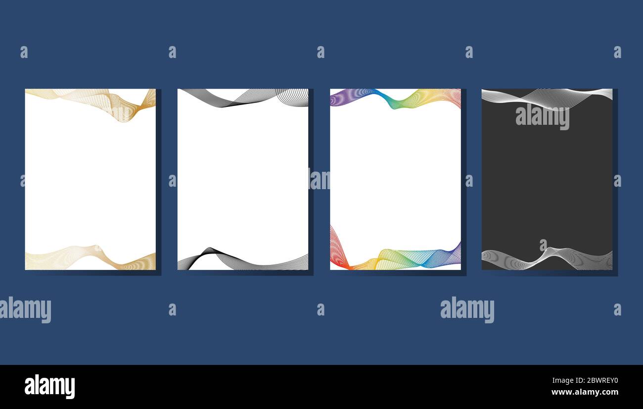 Line art design template hi-res stock photography and images - Alamy