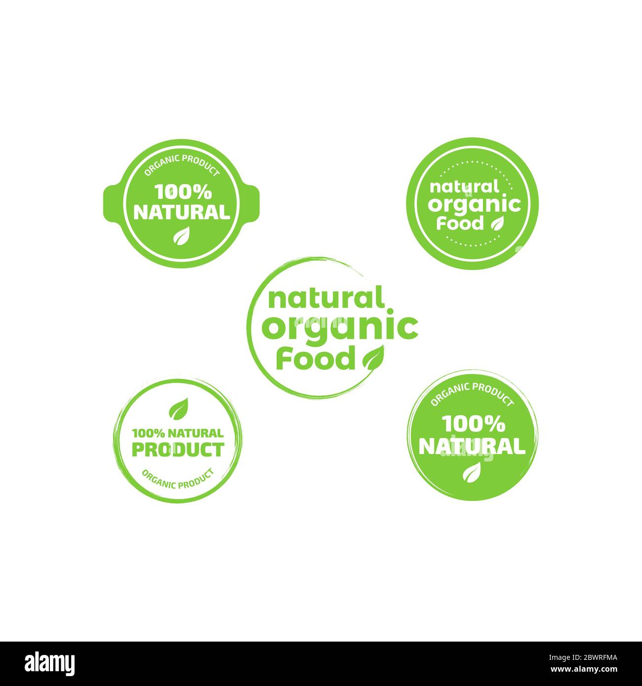 Natural, Organic Food Product Labels Stock Vector Image & Art - Alamy