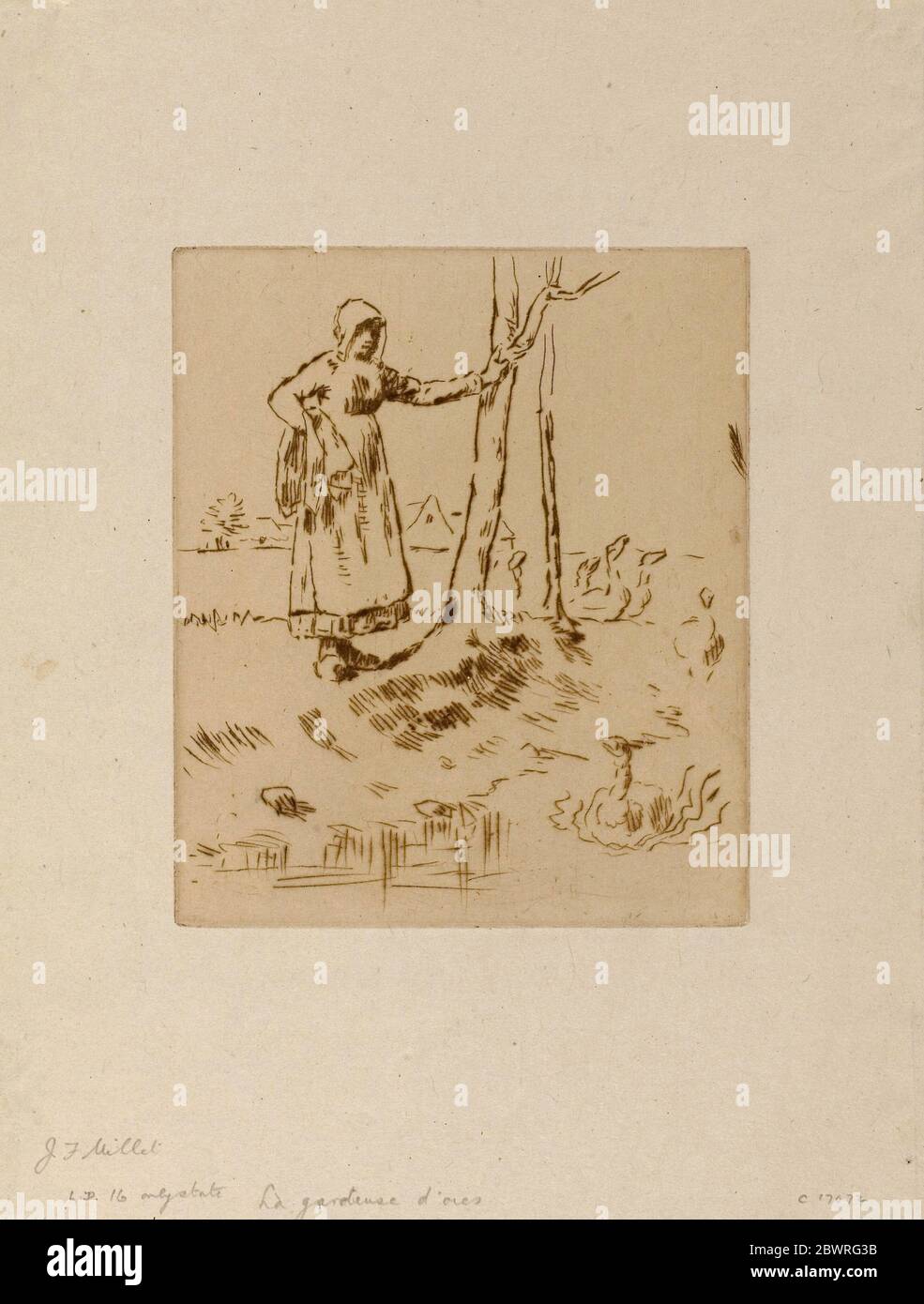 The goose girl millet hi-res stock photography and images - Alamy