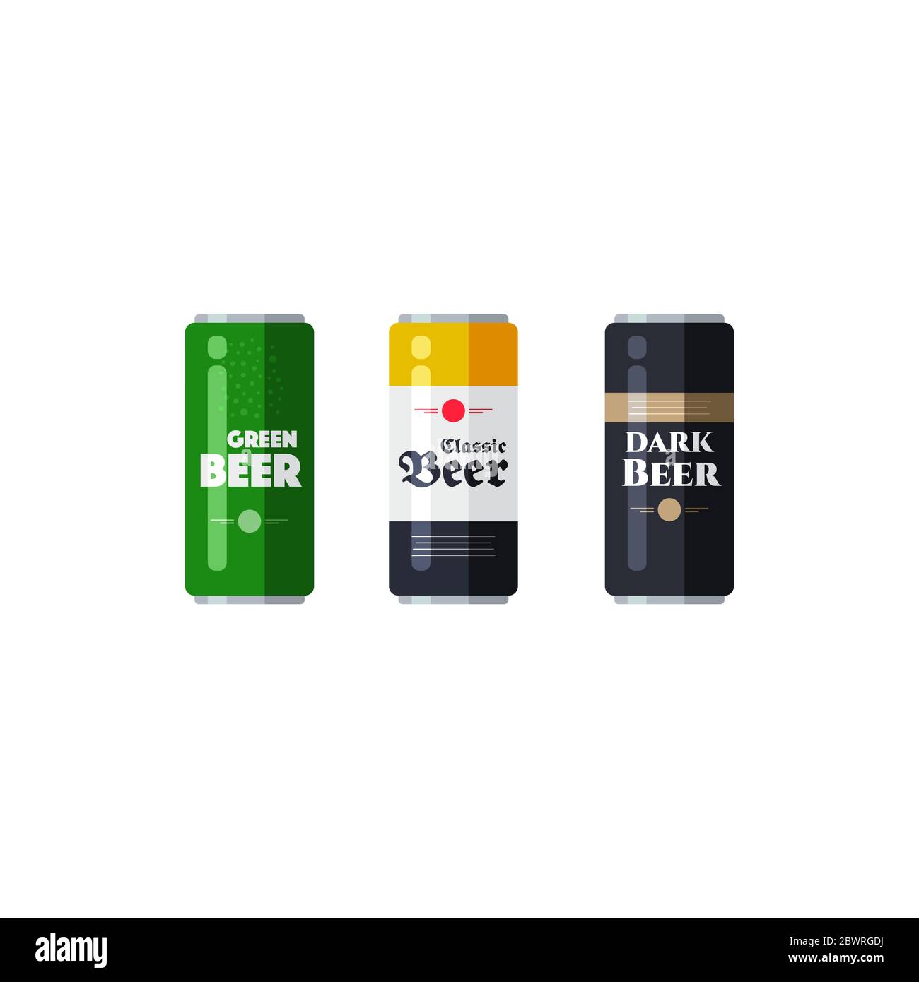 Beer Cans Vector Icons Stock Vector Image & Art - Alamy