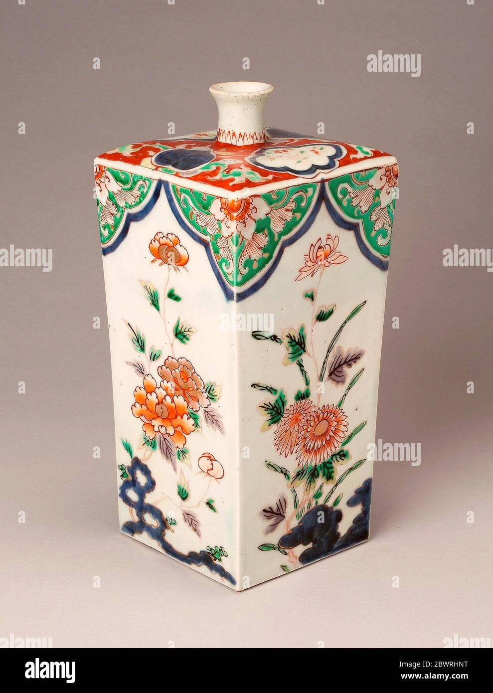 Hizen ware Quadrangular Vase in Imari Style - 18th century - Japan ...