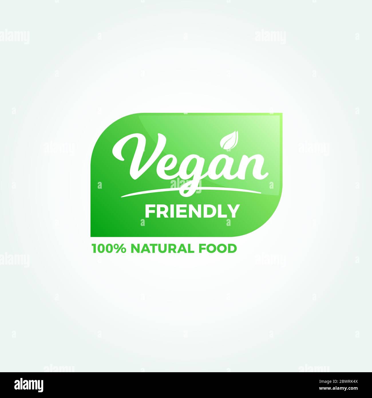 Vegan Friendly Natural Food Label Stock Vector Image & Art - Alamy