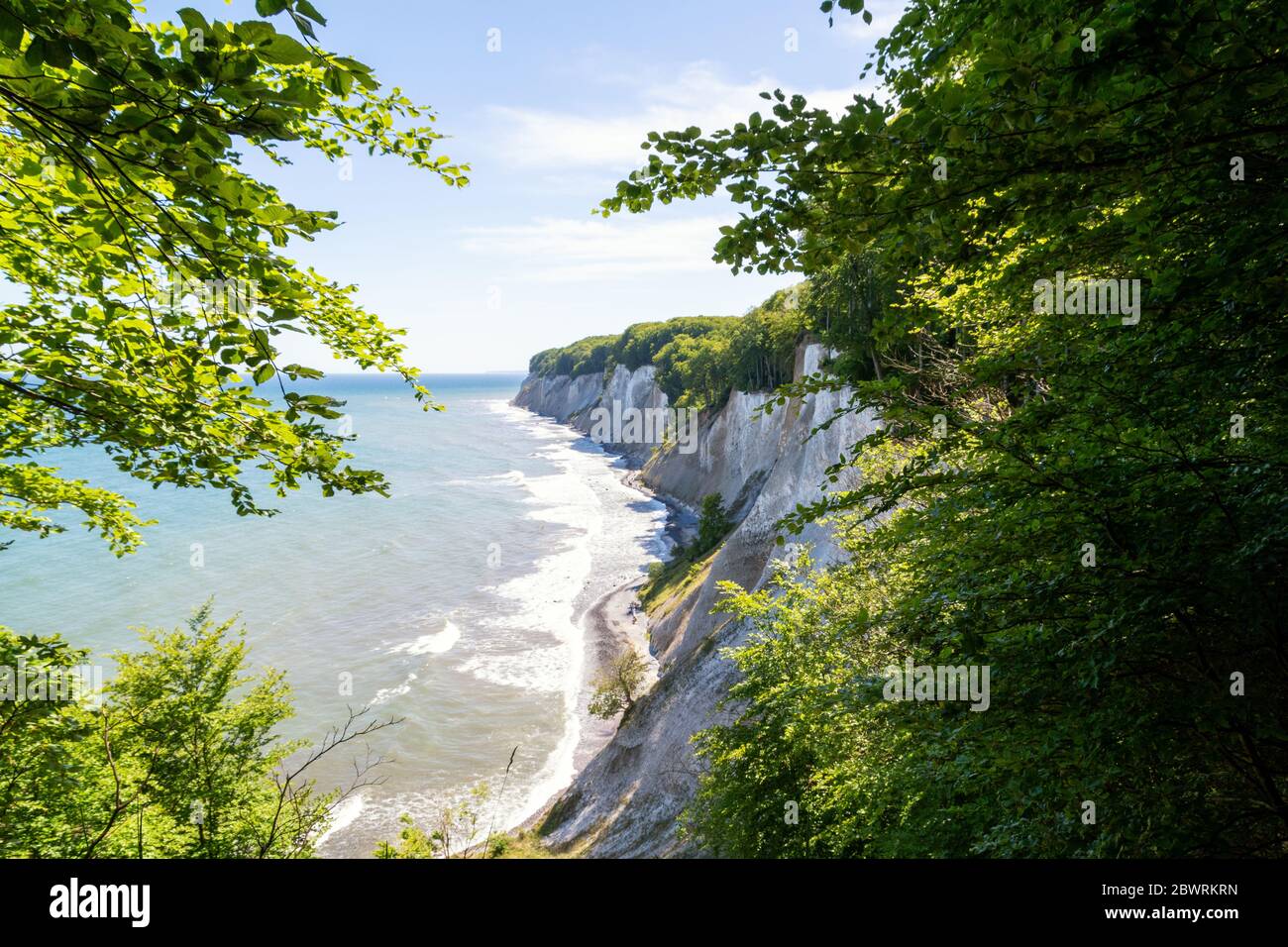 The chalk coast of Rügen on the Baltic Sea Stock Photo - Alamy