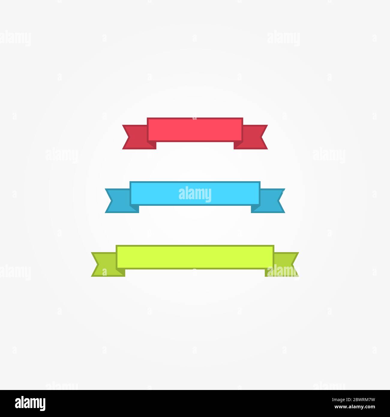 Flat Ribbons Banners Stock Vector Image & Art - Alamy
