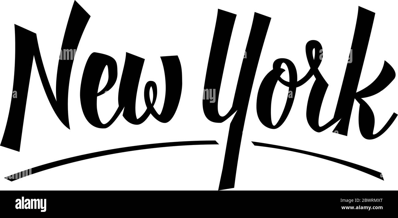 New York Lettering Stock Vector Image & Art - Alamy