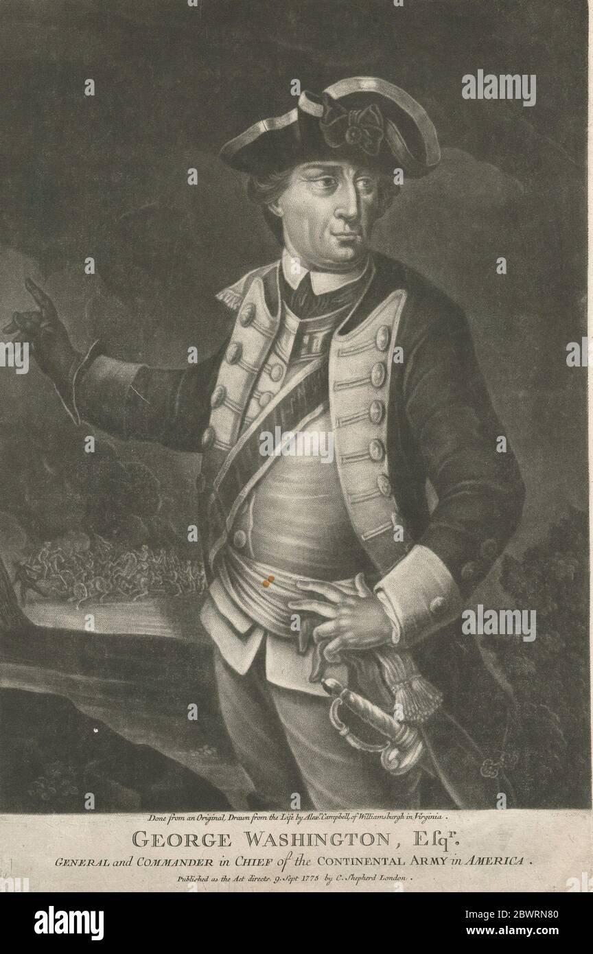 General George Washington Army High Resolution Stock Photography and ...