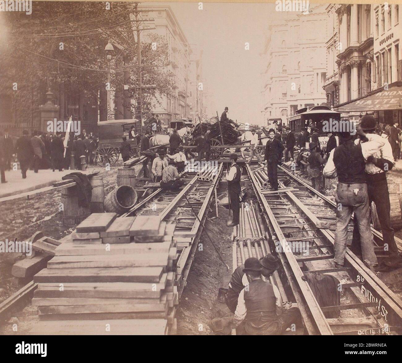 New york construction 1900 hi-res stock photography and images - Alamy