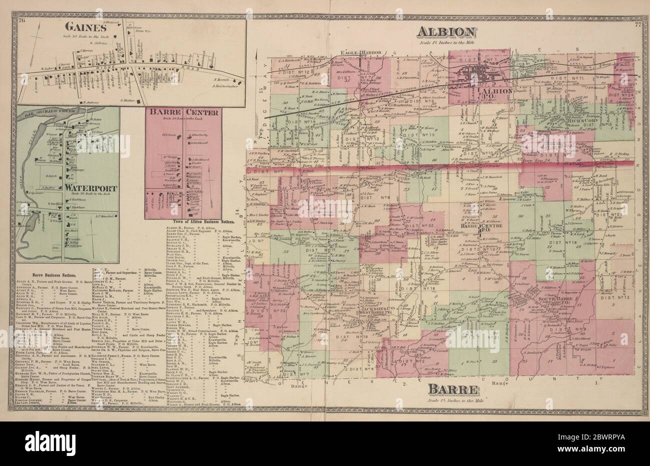 Map of albion hi-res stock photography and images - Alamy