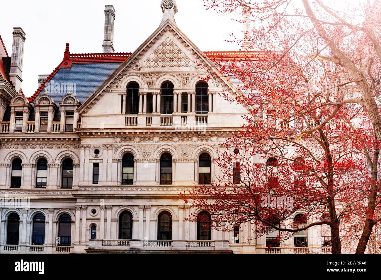 New York State Capitol building closeup in Albany, NY, USA Stock Photo ...