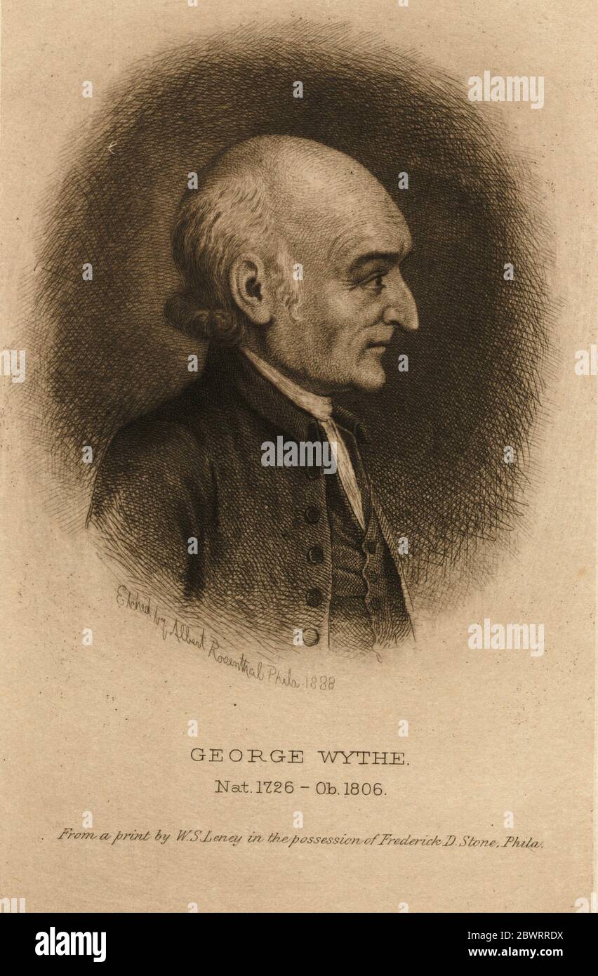 George wythe hi-res stock photography and images - Alamy