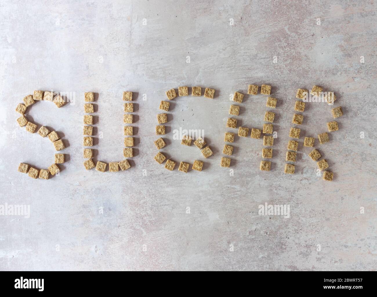 Cane sugar lettering Stock Photo - Alamy