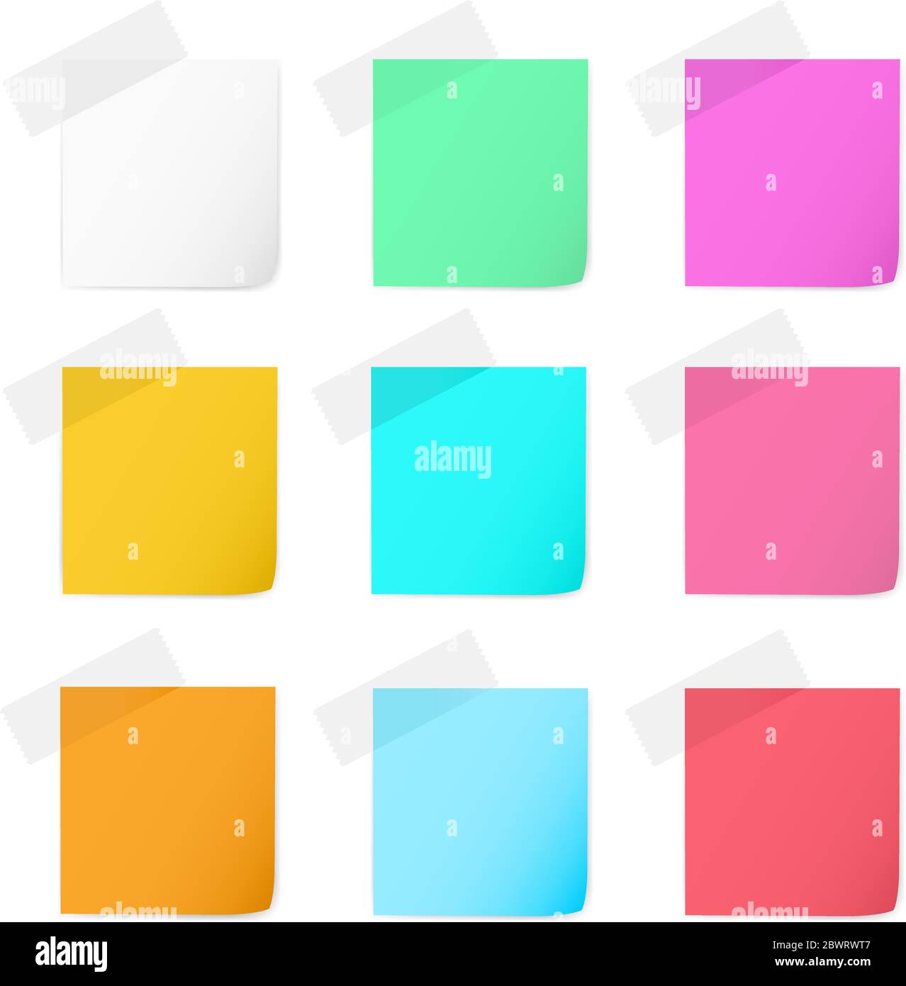Adhesive Notes Stock Vector Images - Alamy
