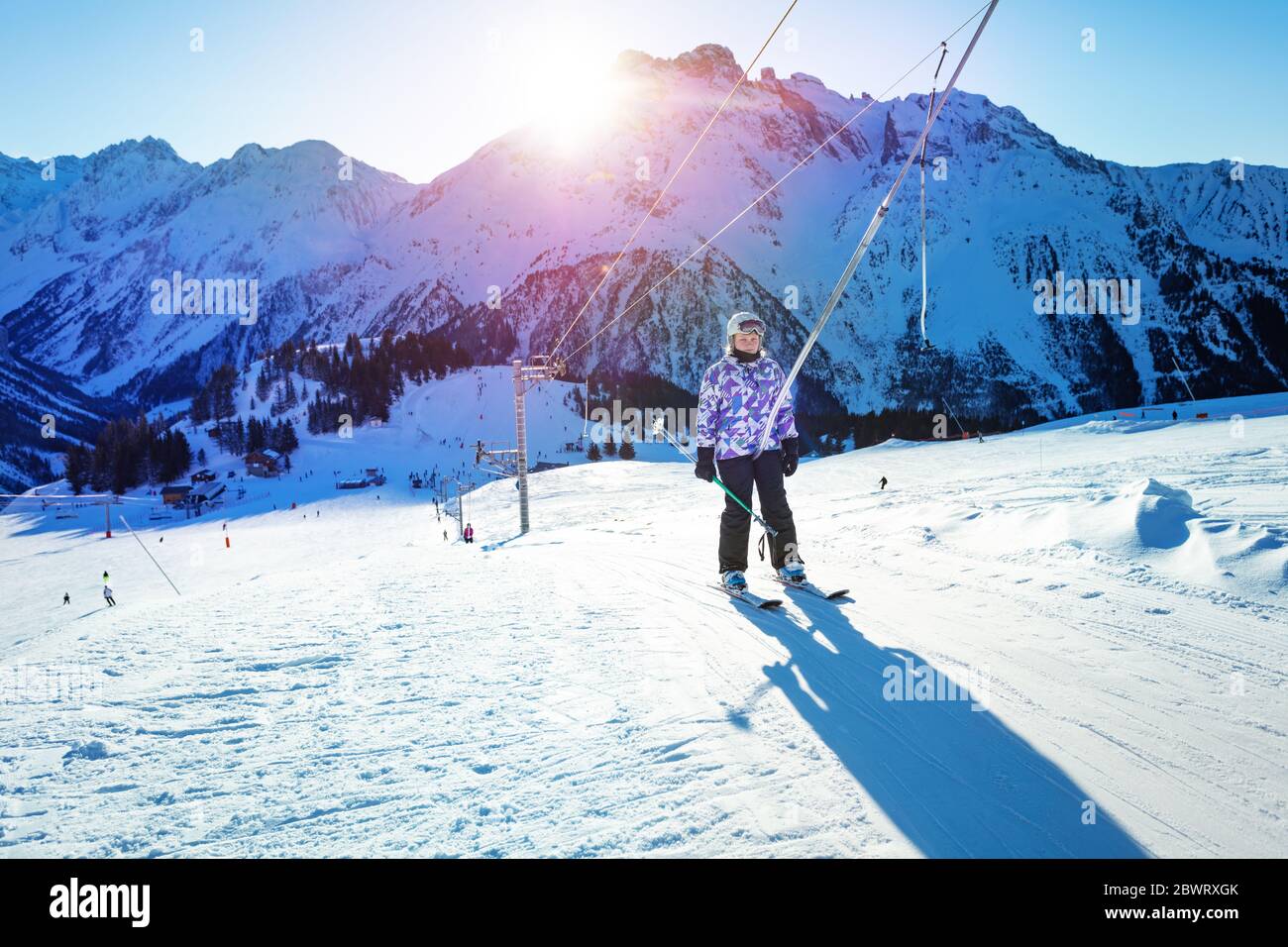Rope tow ski lift hi-res stock photography and images - Alamy