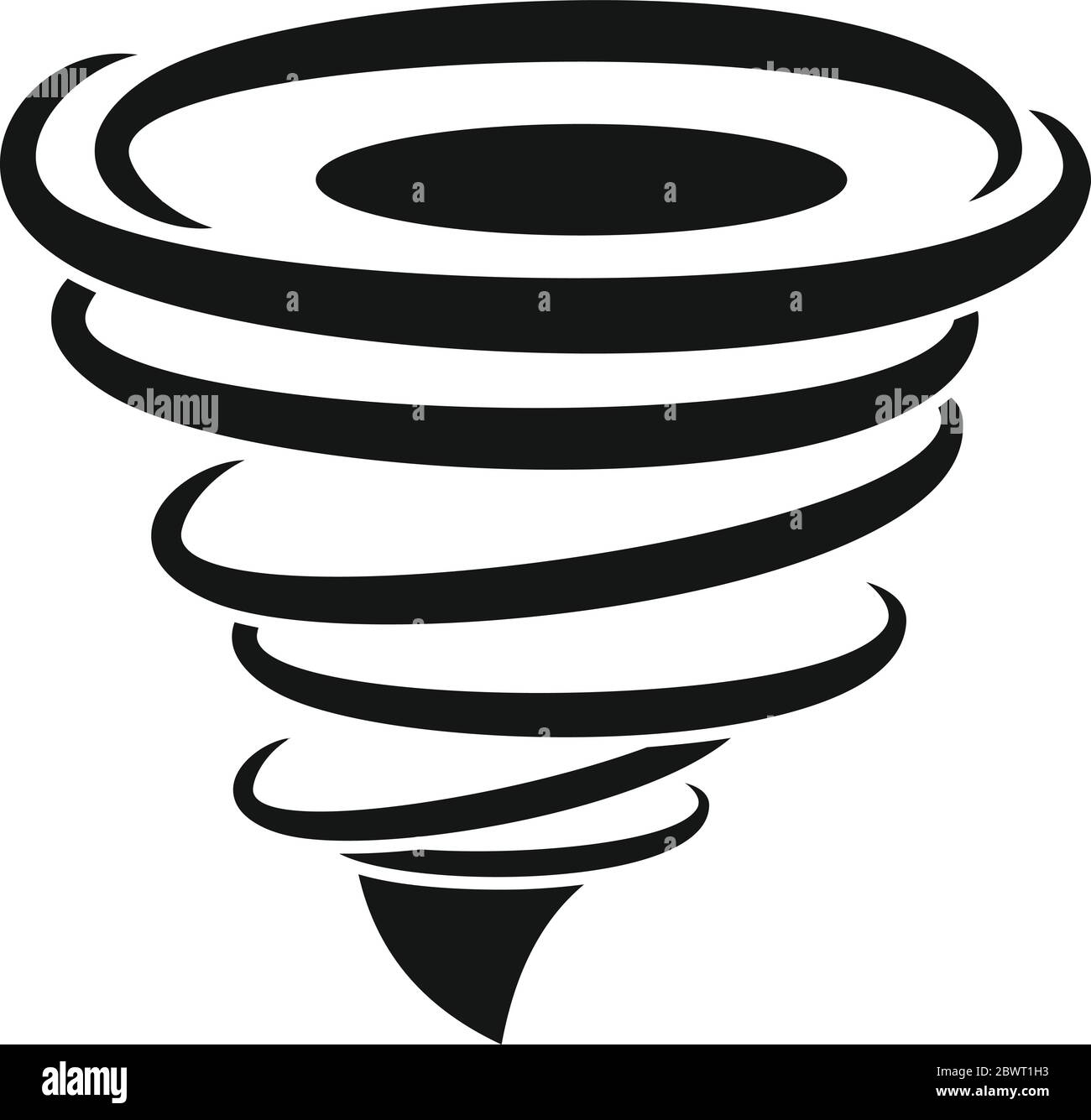Power tornado icon. Simple illustration of power tornado vector icon ...