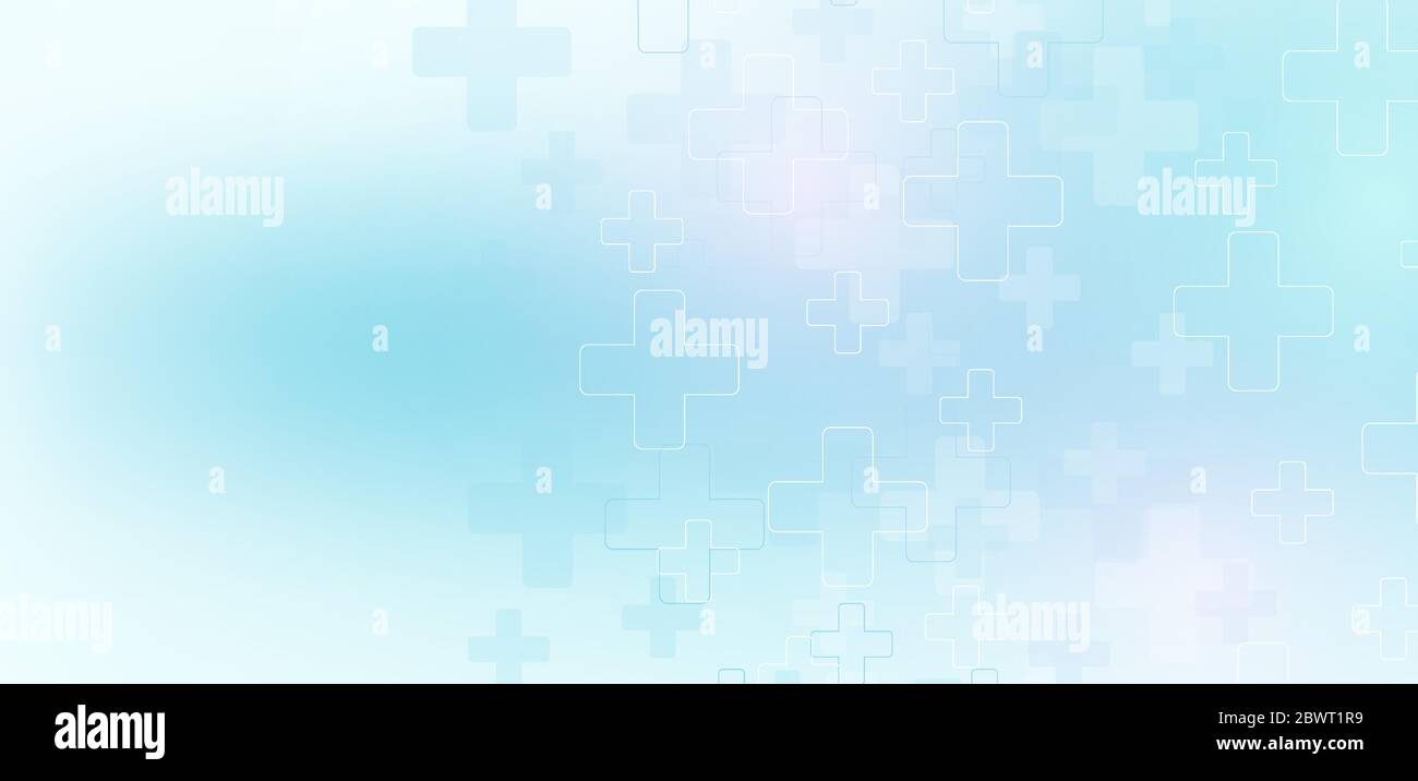 Abstract medical and science healthcare blue banner design template ...