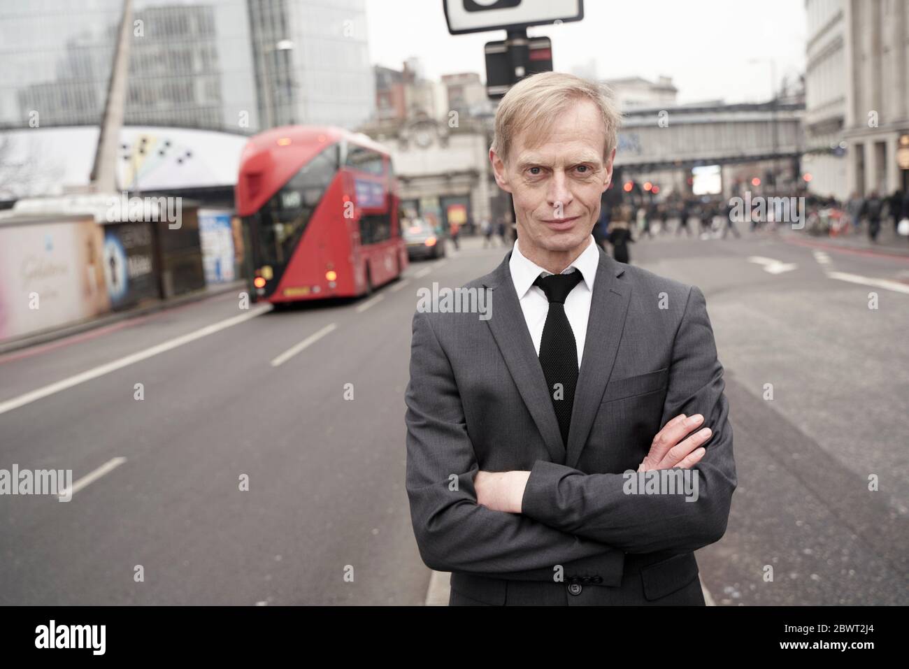 business man at street in London, UK Stock Photo - Alamy