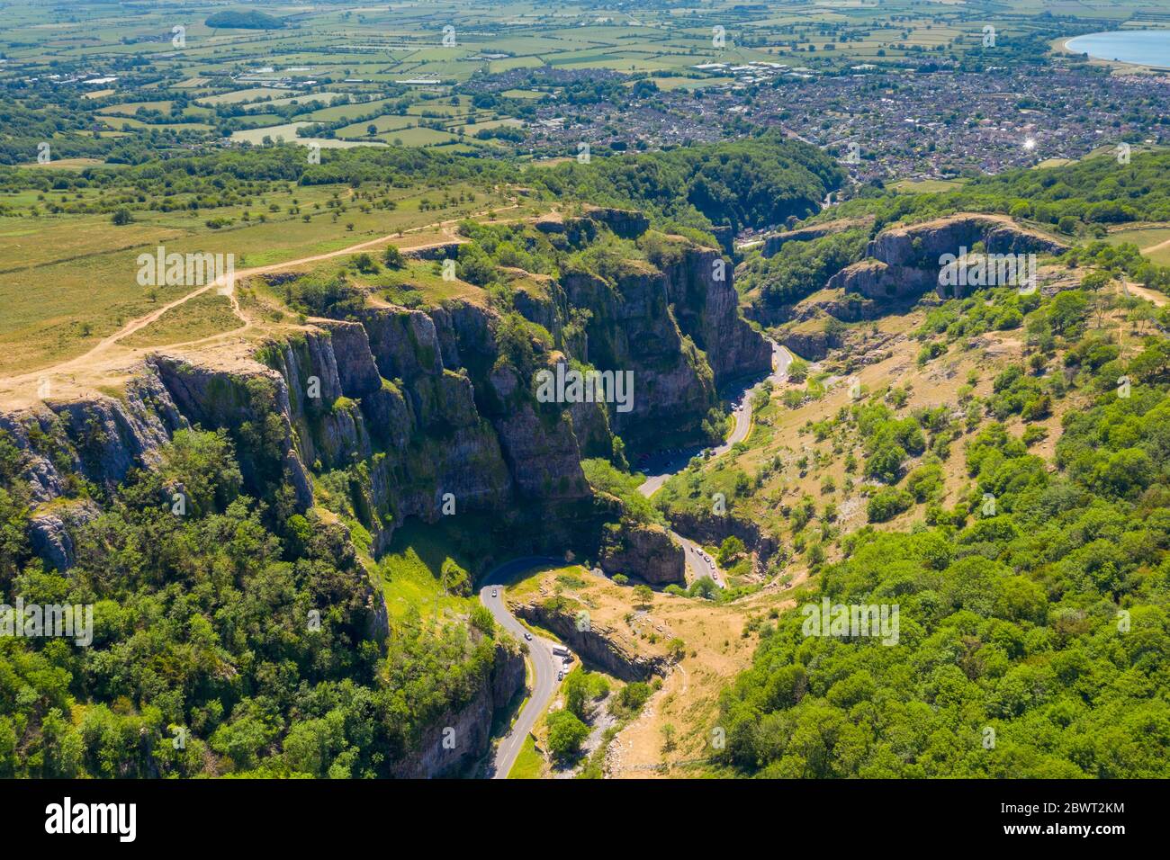Cheddar gorge aerial hi-res stock photography and images - Alamy
