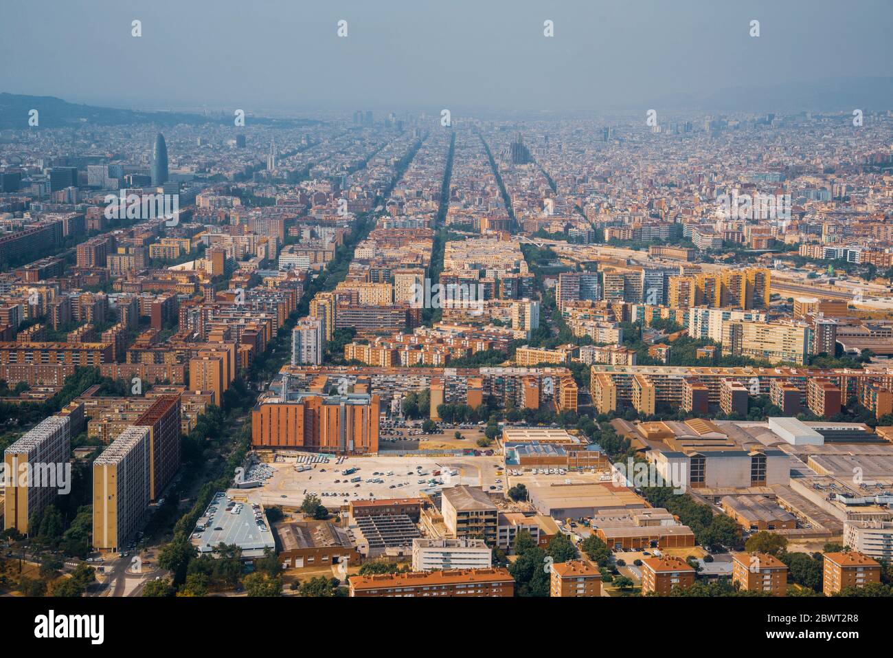Aerial view of barcelona hi-res stock photography and images - Alamy