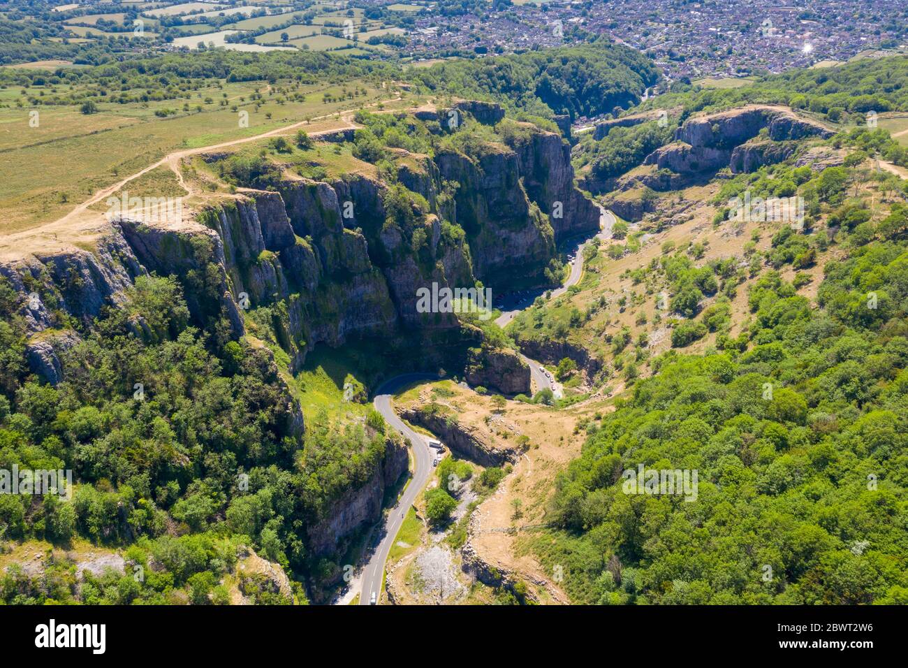 Cheddar gorge aerial hi-res stock photography and images - Alamy