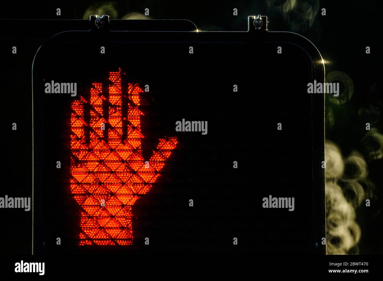 Red Hand Signal Traffic High Resolution Stock Photography and Images ...