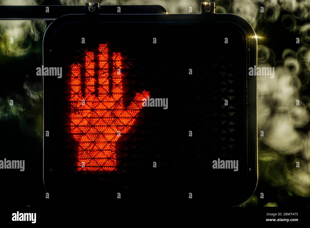 Red Hand Signal Traffic High Resolution Stock Photography and Images ...