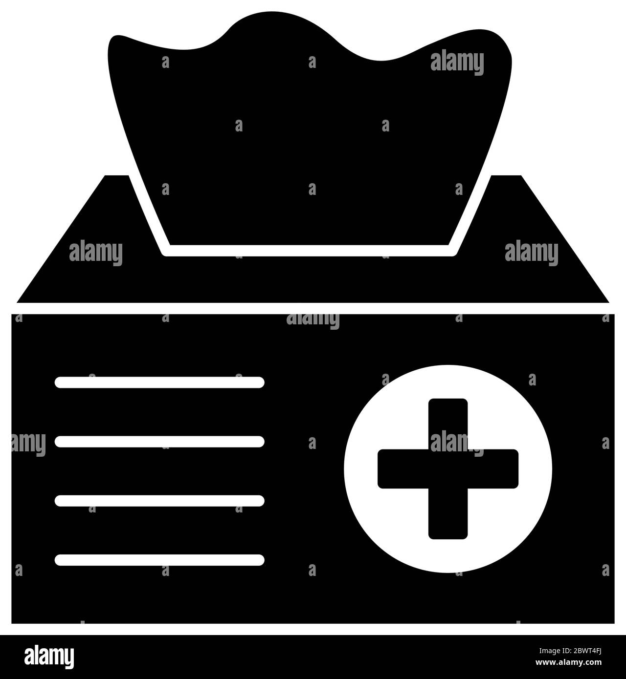 damp cloths medical silhouette style icon Stock Vector Image & Art - Alamy
