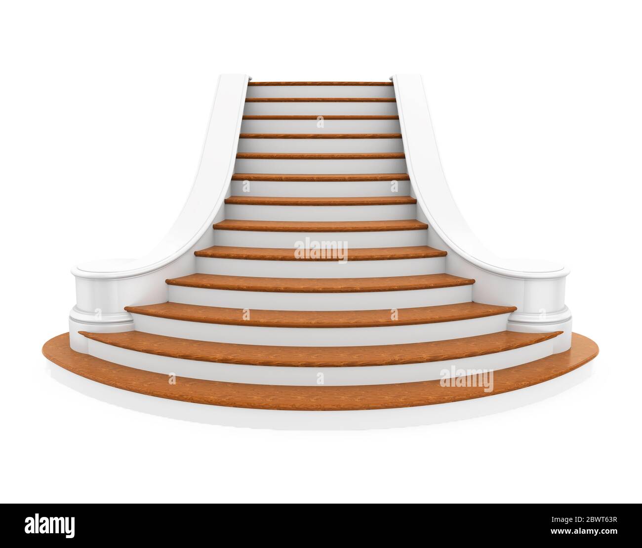 Classic Staircase Isolated Stock Photo - Alamy