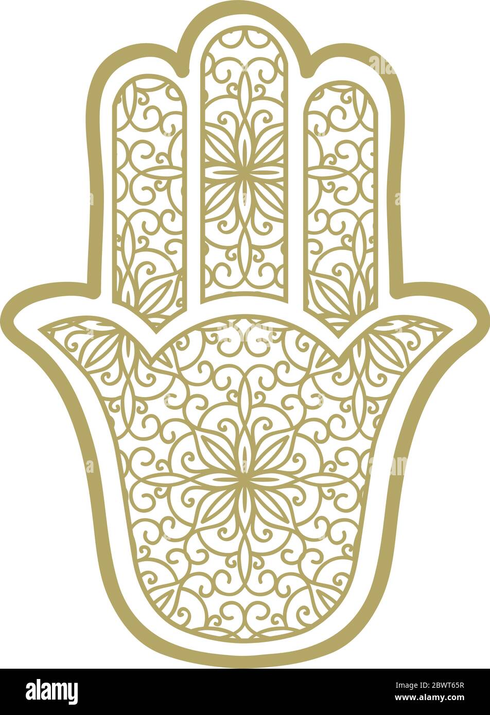 Floral pattern inside "Hand of God", Ancient Middle Eastern amulet ...
