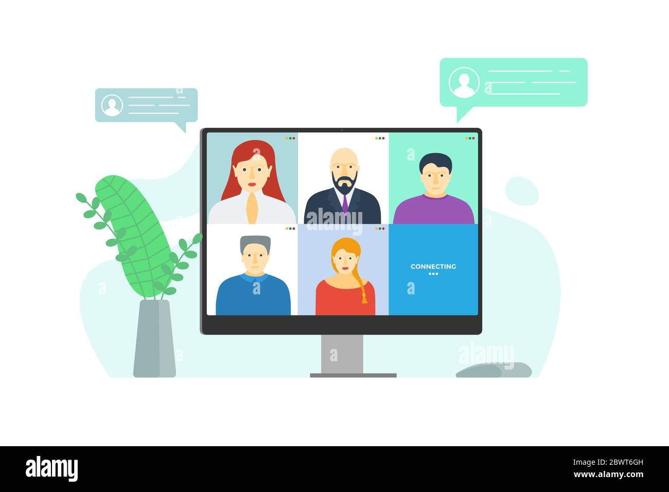 Gathering group message Stock Vector Images - Alamy