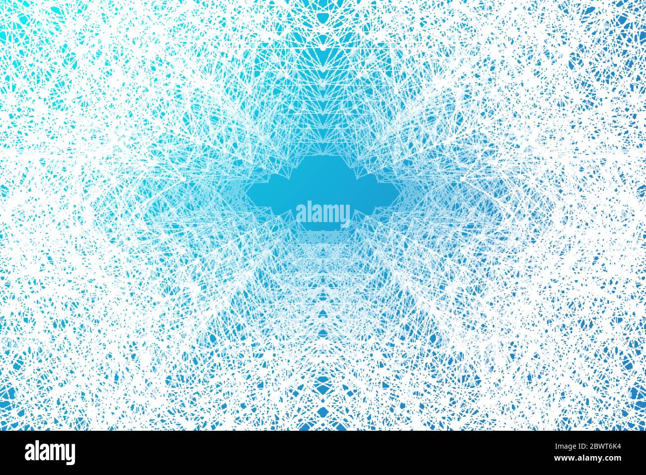 Digits Abstract Background With Connected Line And Dots Digital Neural Networks Network And