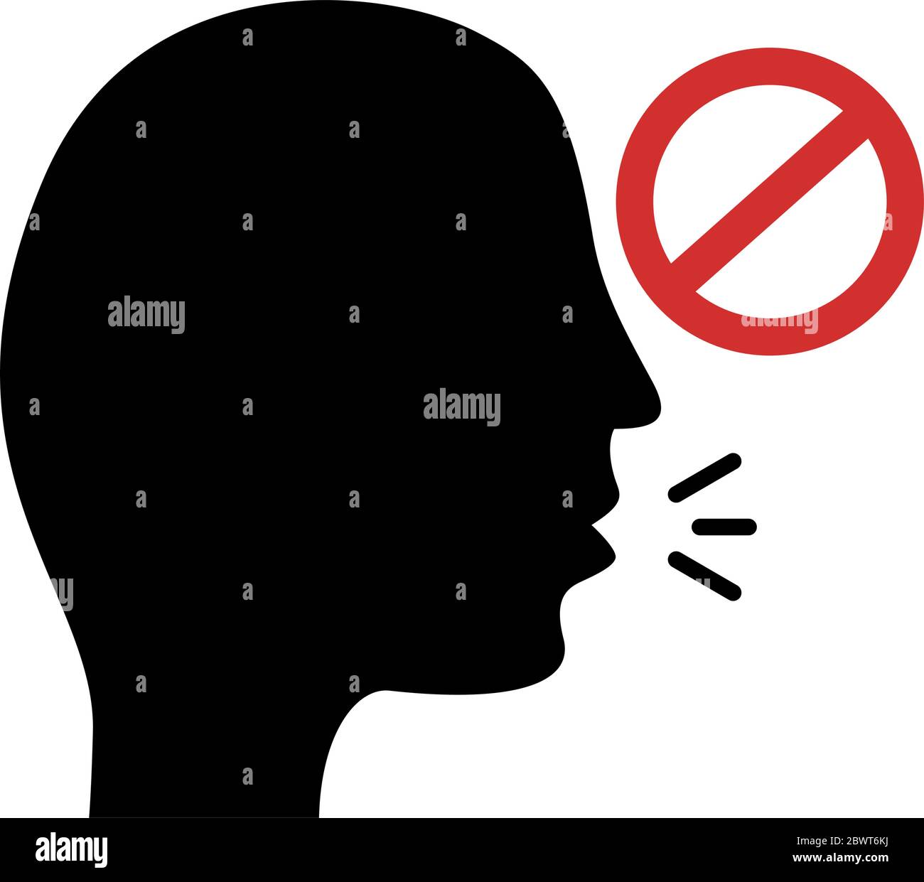 person coughing sick silhouette style icon Stock Vector Image & Art - Alamy