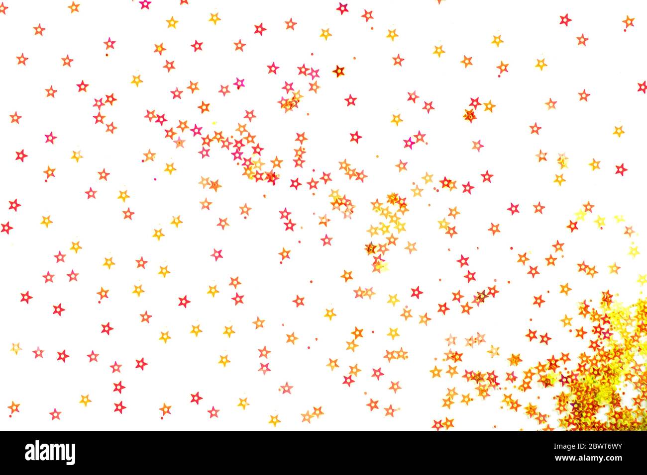 Bunch of colored stars isolated on white background. Festive concept ...