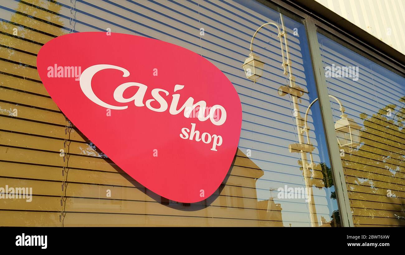 Bordeaux , Aquitaine / France - 06 01 2020 : Casino logo sign on store ...