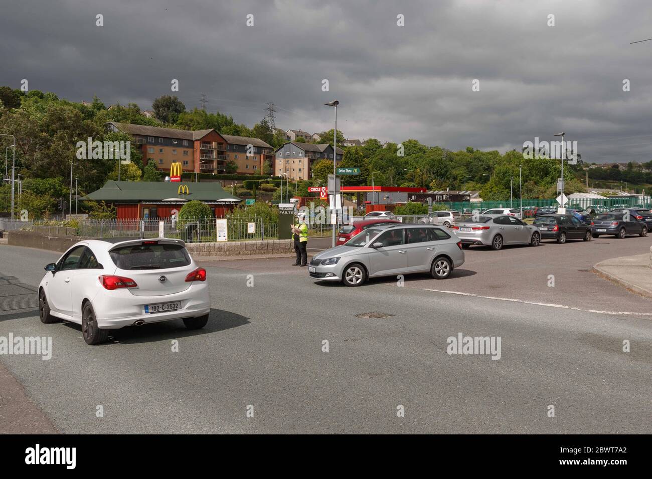 Cork, Ireland, 3rd June 2020. Mc Donalds Drive Thru Reopens, Mallow ...