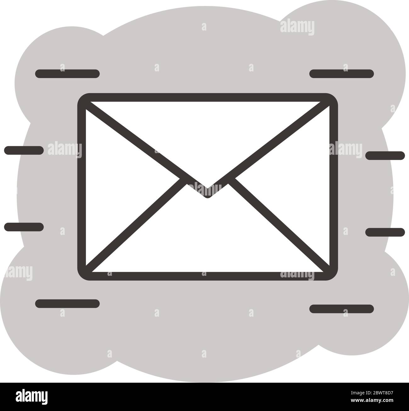 envelope mail line style icon Stock Vector Image & Art - Alamy