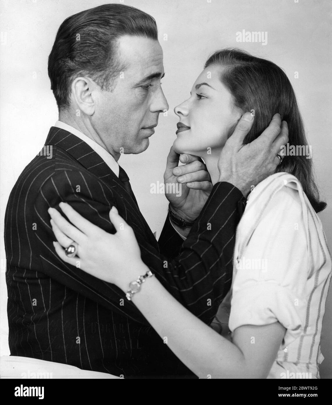HUMPHREY BOGART as Phillip Marlowe and LAUREN BACALL as Vivian Rutledge ...