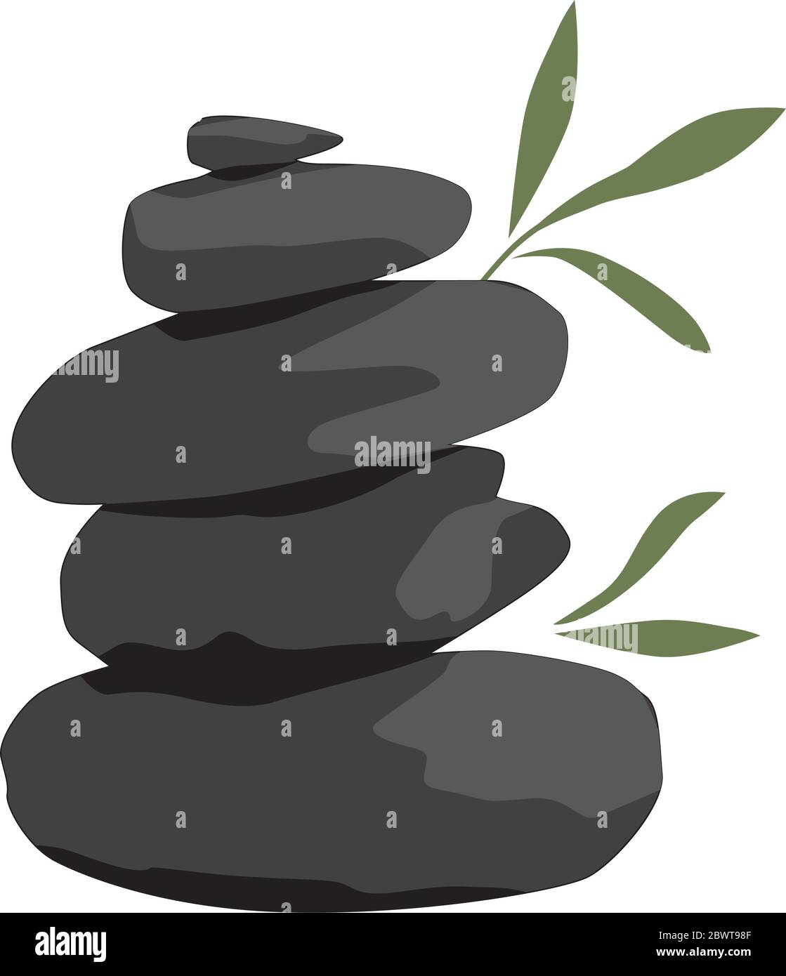 Yoga zen buddhism stone Cut Out Stock Images & Pictures - Alamy