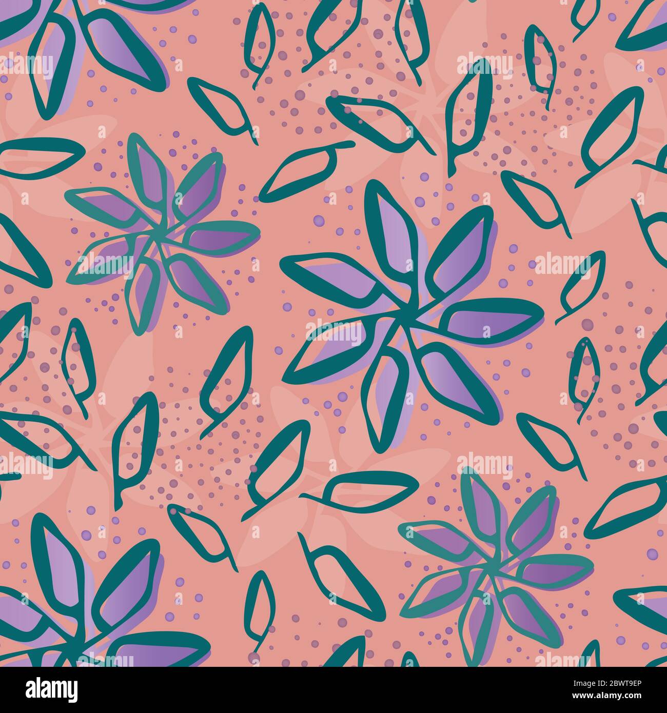 Purple flower blooms Stock Vector Images - Alamy