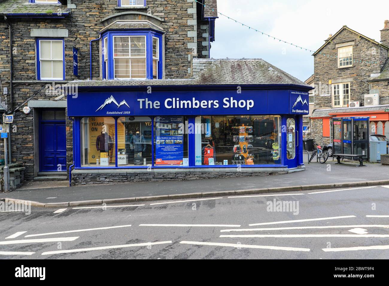 The Climbers Shop selling outdoor gear at Ambleside, in the English ...