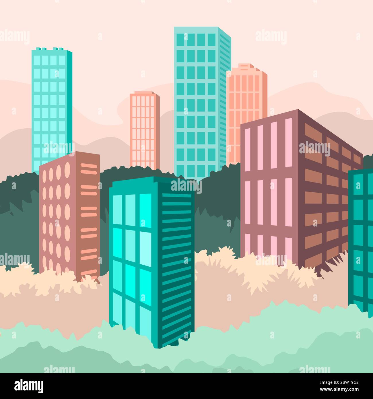 City perspective architecture background Stock Vector Image & Art - Alamy