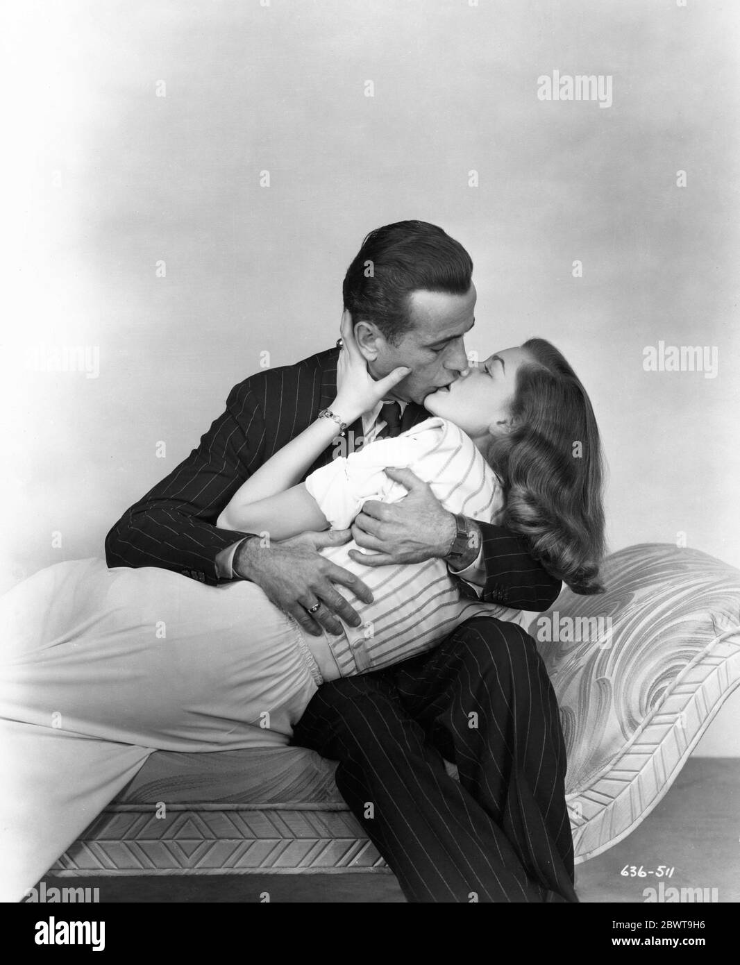HUMPHREY BOGART as Phillip Marlowe and LAUREN BACALL as Vivian Rutledge ...