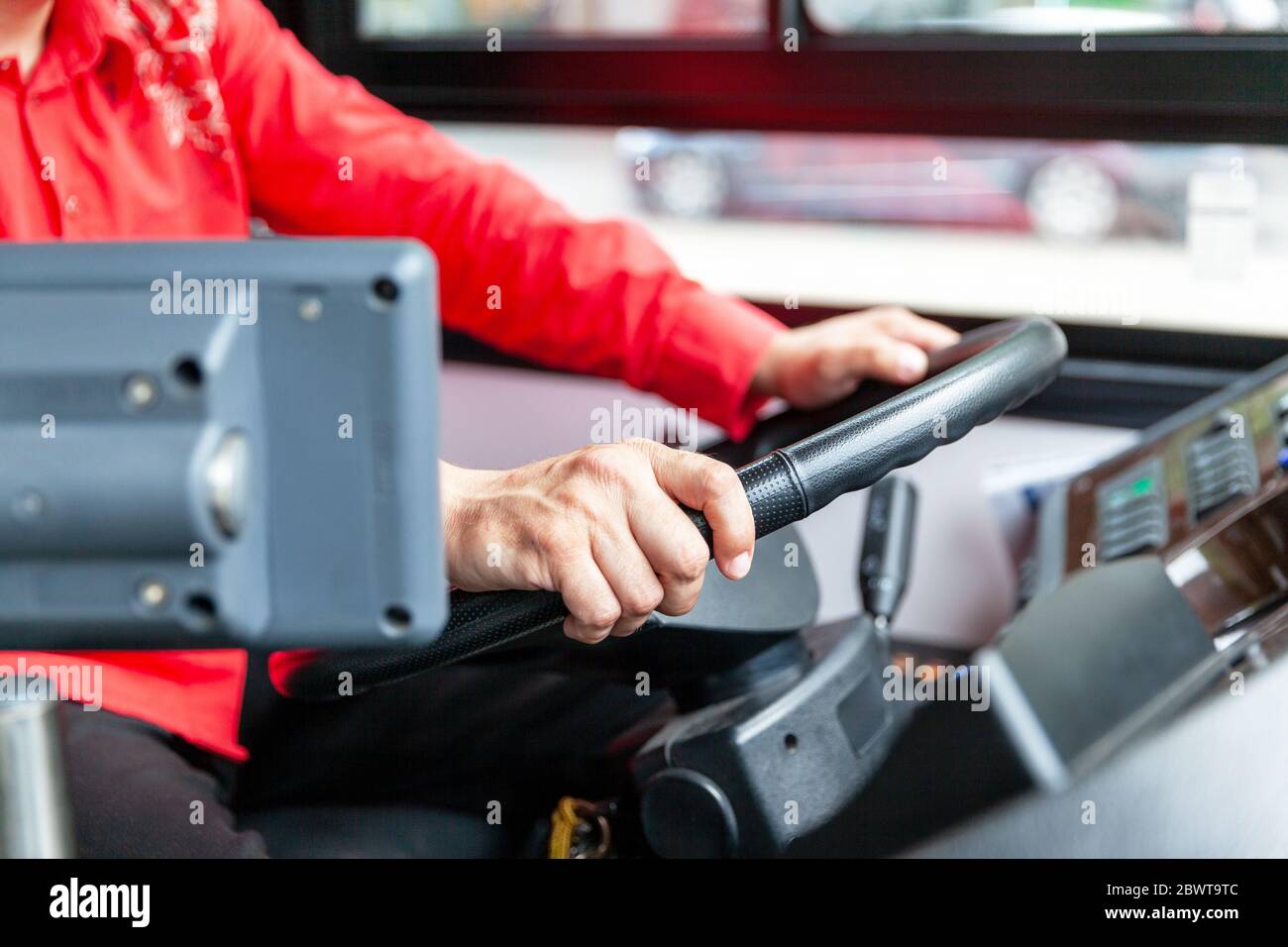 Bus or coach driver Stock Photo - Alamy