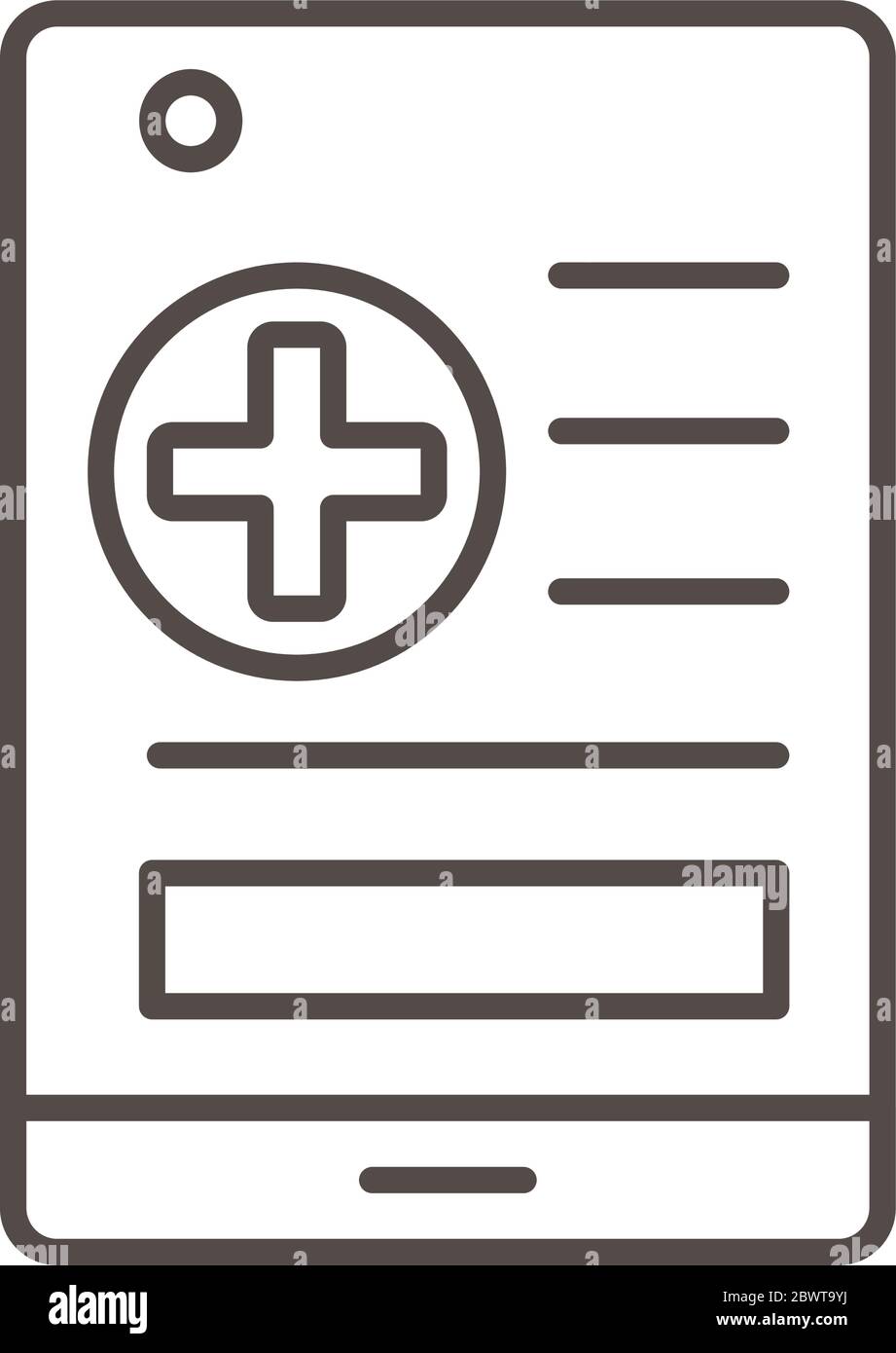 medical order paper line style icon Stock Vector Image & Art - Alamy