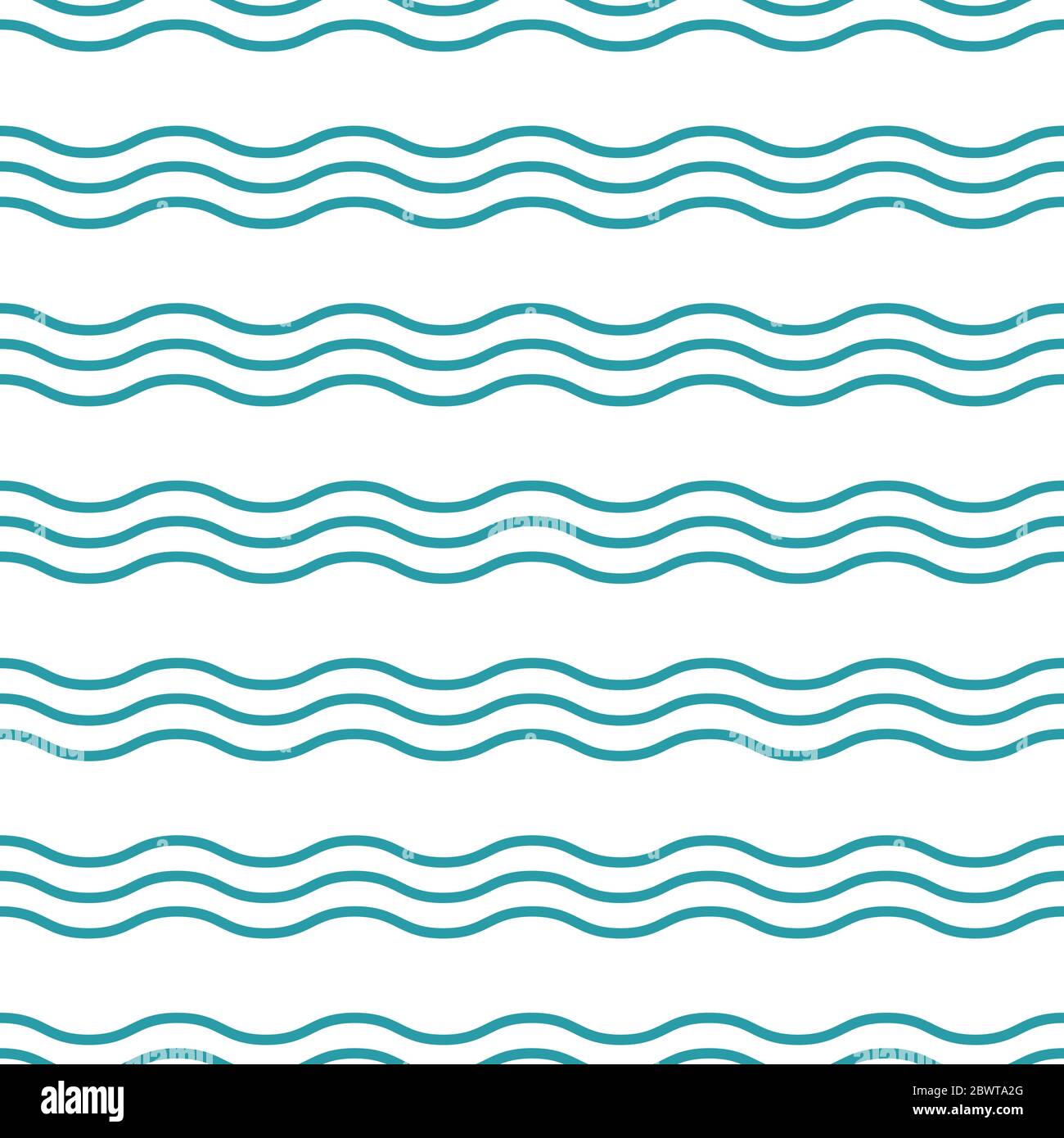 Wavy lines. seamless texture with light blue rolling lines on blue ...