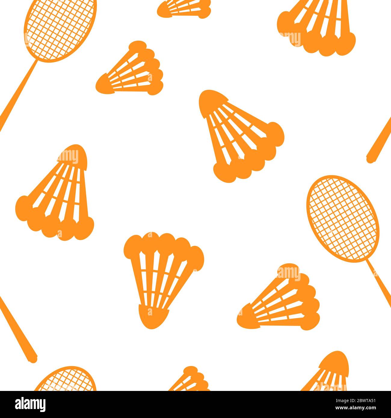 Badminton - shuttlecock and racket. Summer sport and relaxation. Vector ...