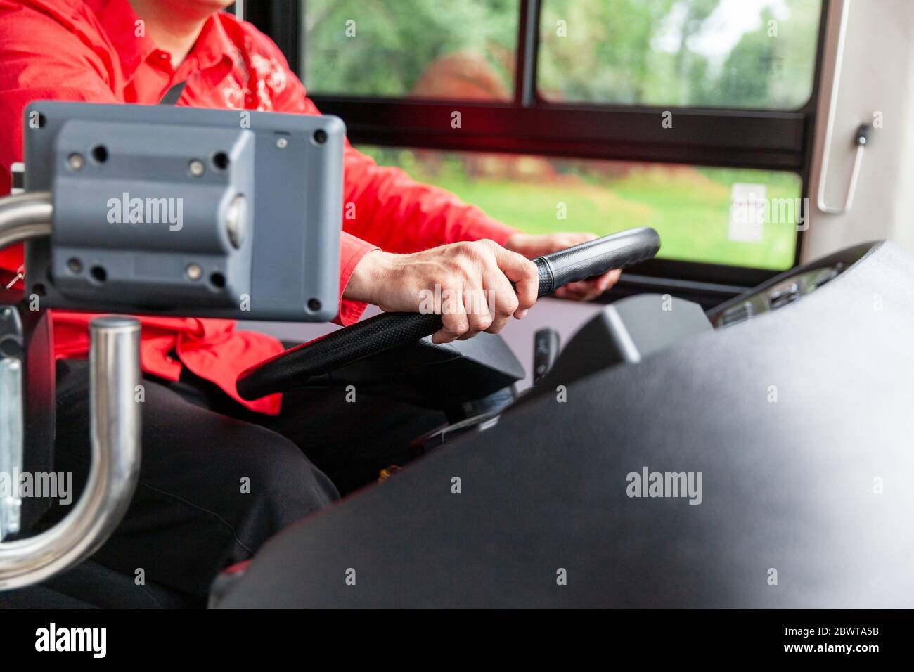 Bus or coach driver Stock Photo - Alamy