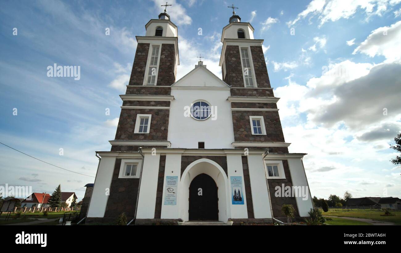 Church of Our Lady of Ruzhantsova in the village of Radun Stock Photo ...