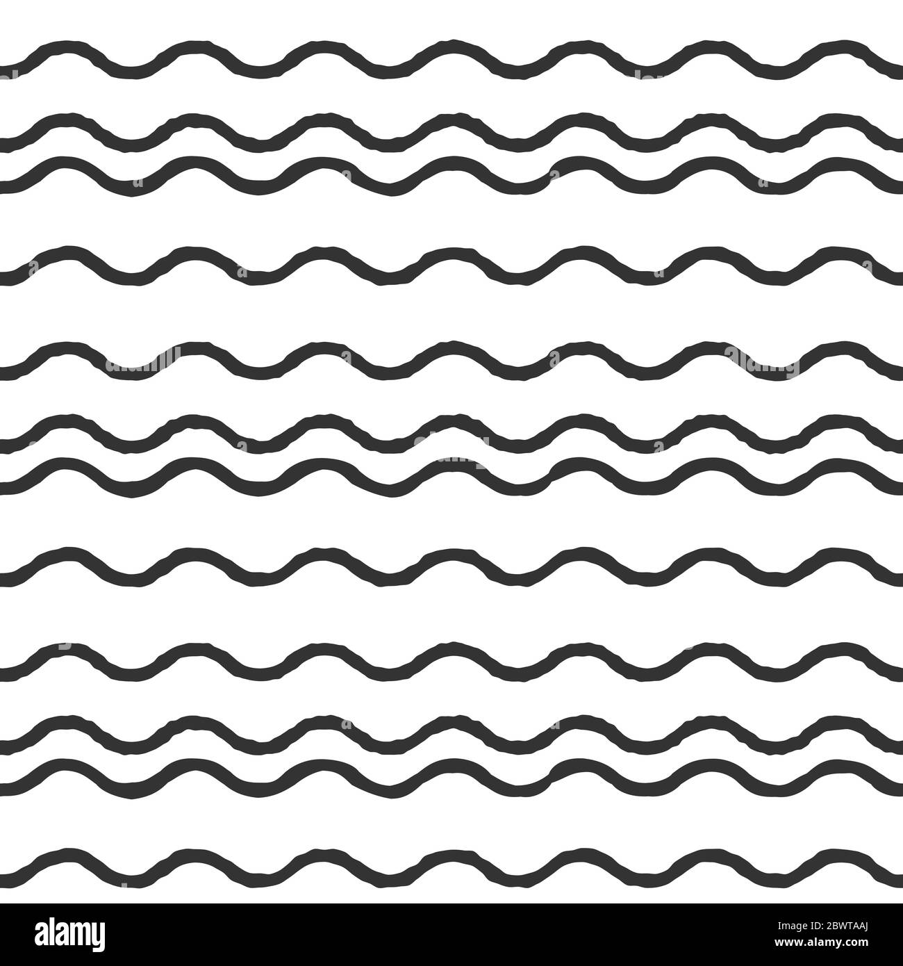 Wavy lines. seamless texture with white rolling lines on black ...