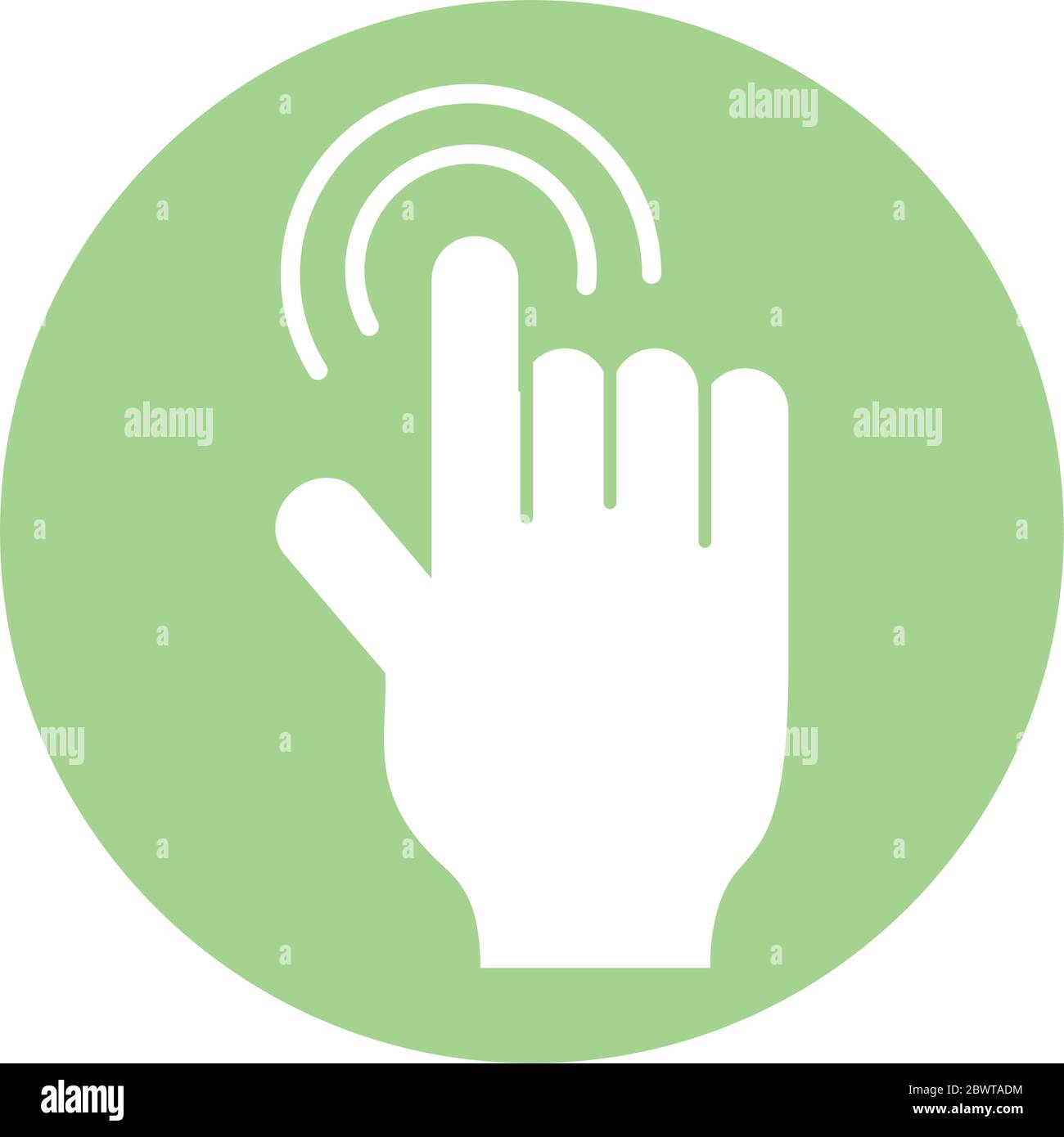 hand index block style icon Stock Vector Image & Art - Alamy